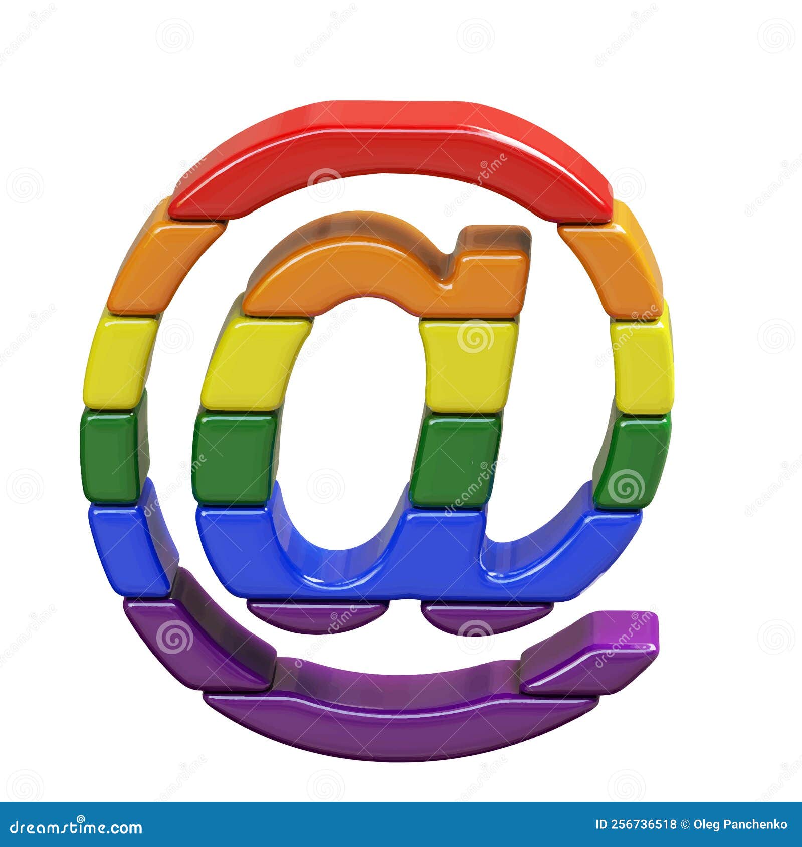 Symbol 3d Made of LGBT Flag Colors Stock Vector - Illustration of ...