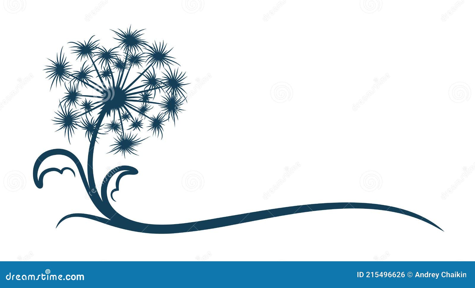 The Symbol of Dandelion Flower. Stock Vector - Illustration of plant ...