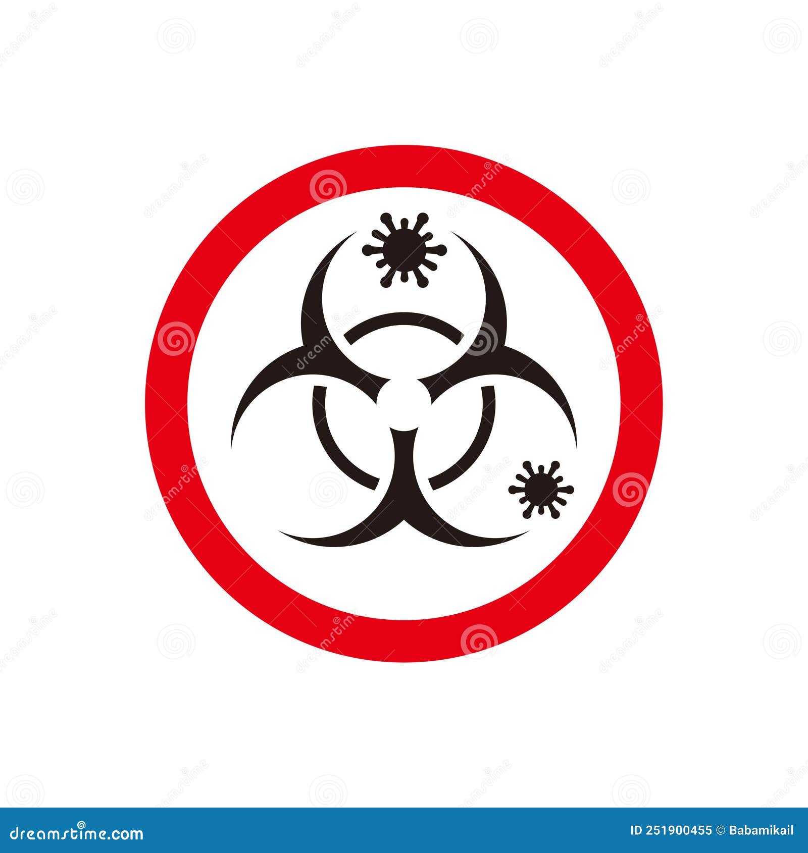Vector Design Pictograms of the Danger Symbols of Viruses in the ...