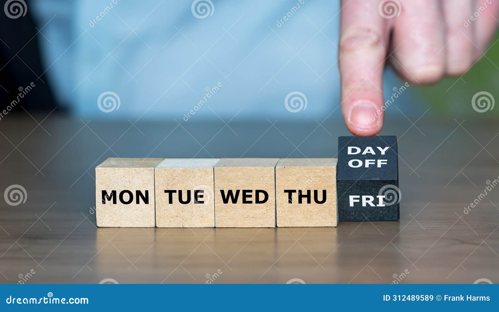 4-day Work Week Symbol. Concept Words 4-day Work Week On Wooden Blocks ...