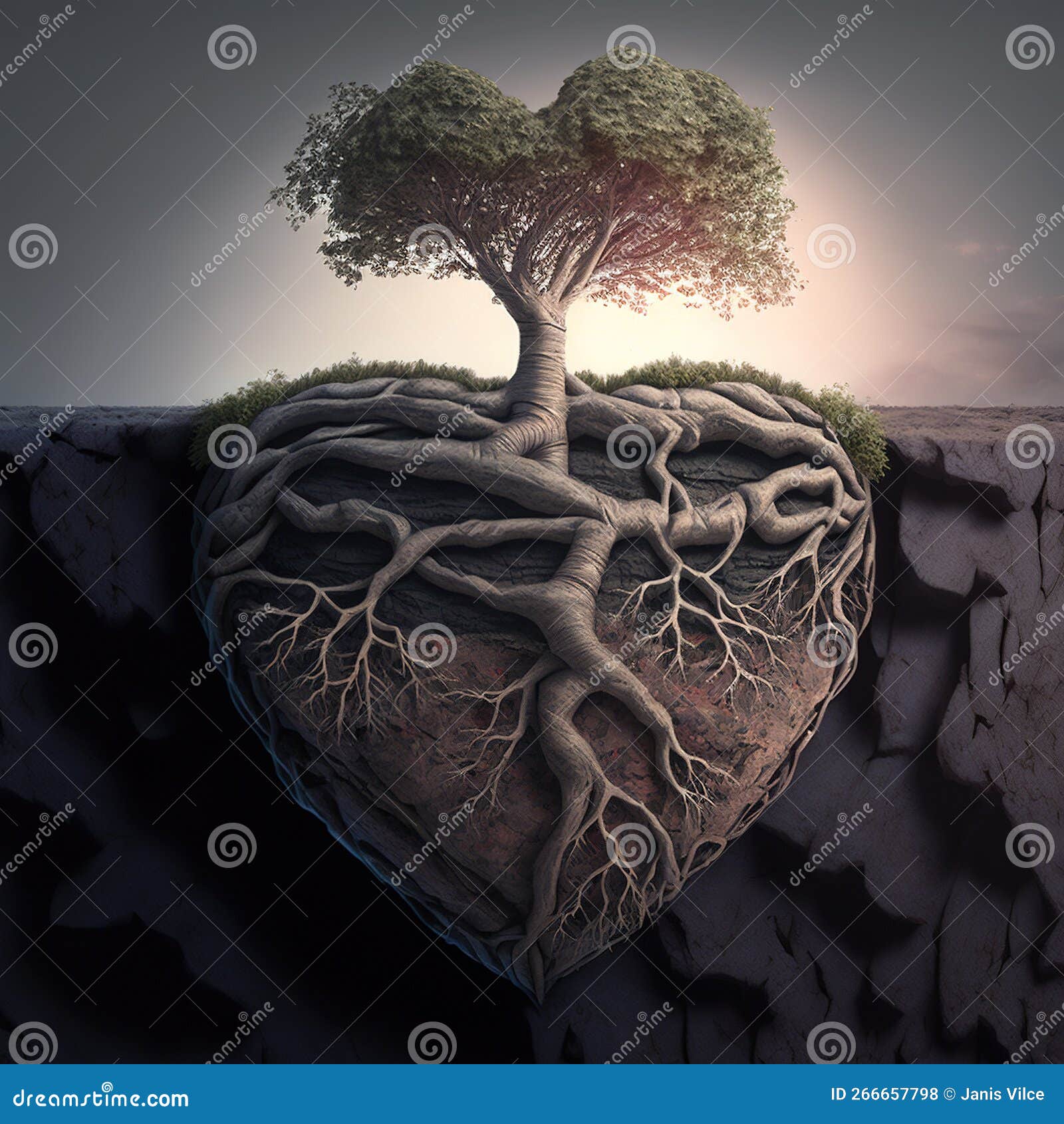 Rooted in Love AI Generated Stock Illustration - Illustration of font ...