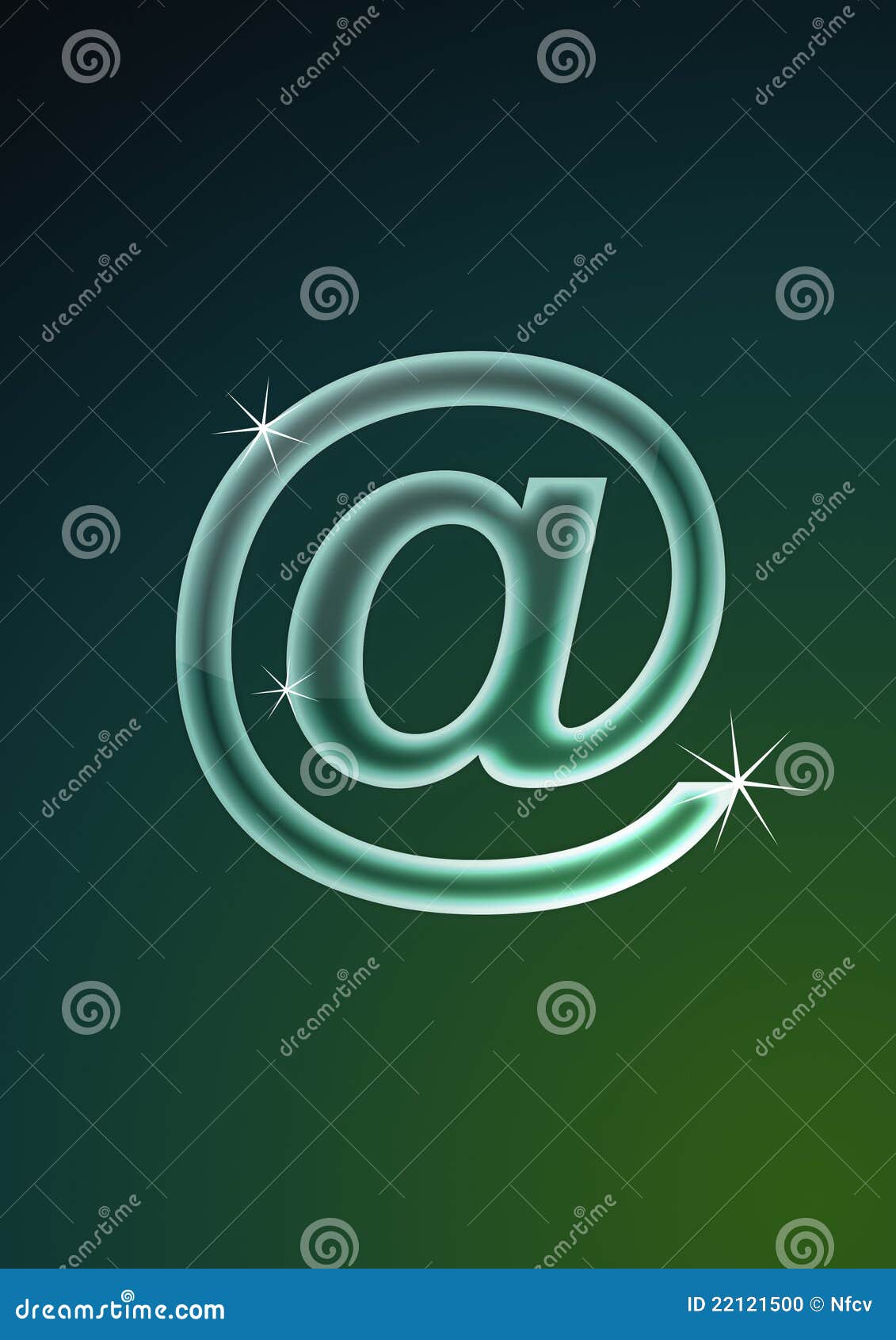Symbol der eMail alias stock abbildung. Illustration von digital - 22121500