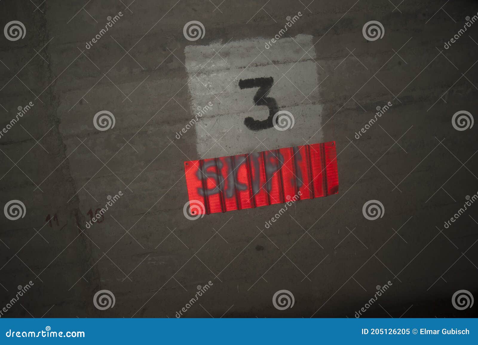 Symbol der Nummer drei stockbild. Bild von beschaffenheit - 205126205