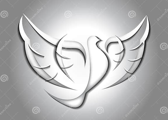 Symbol der Taube vektor abbildung. Illustration von ausgezeichnet ...