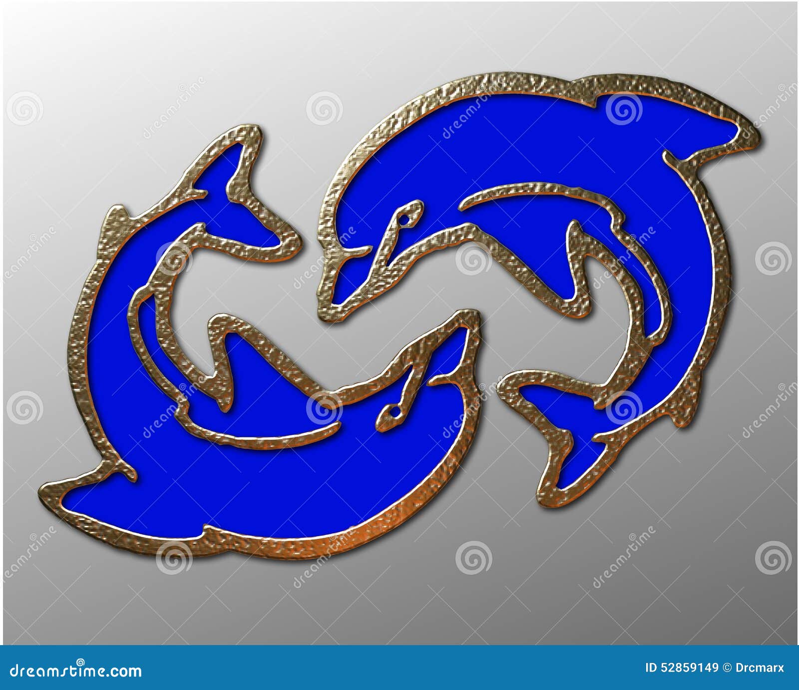 Symbol des Delphin-3D stock abbildung. Illustration von säugetier ...