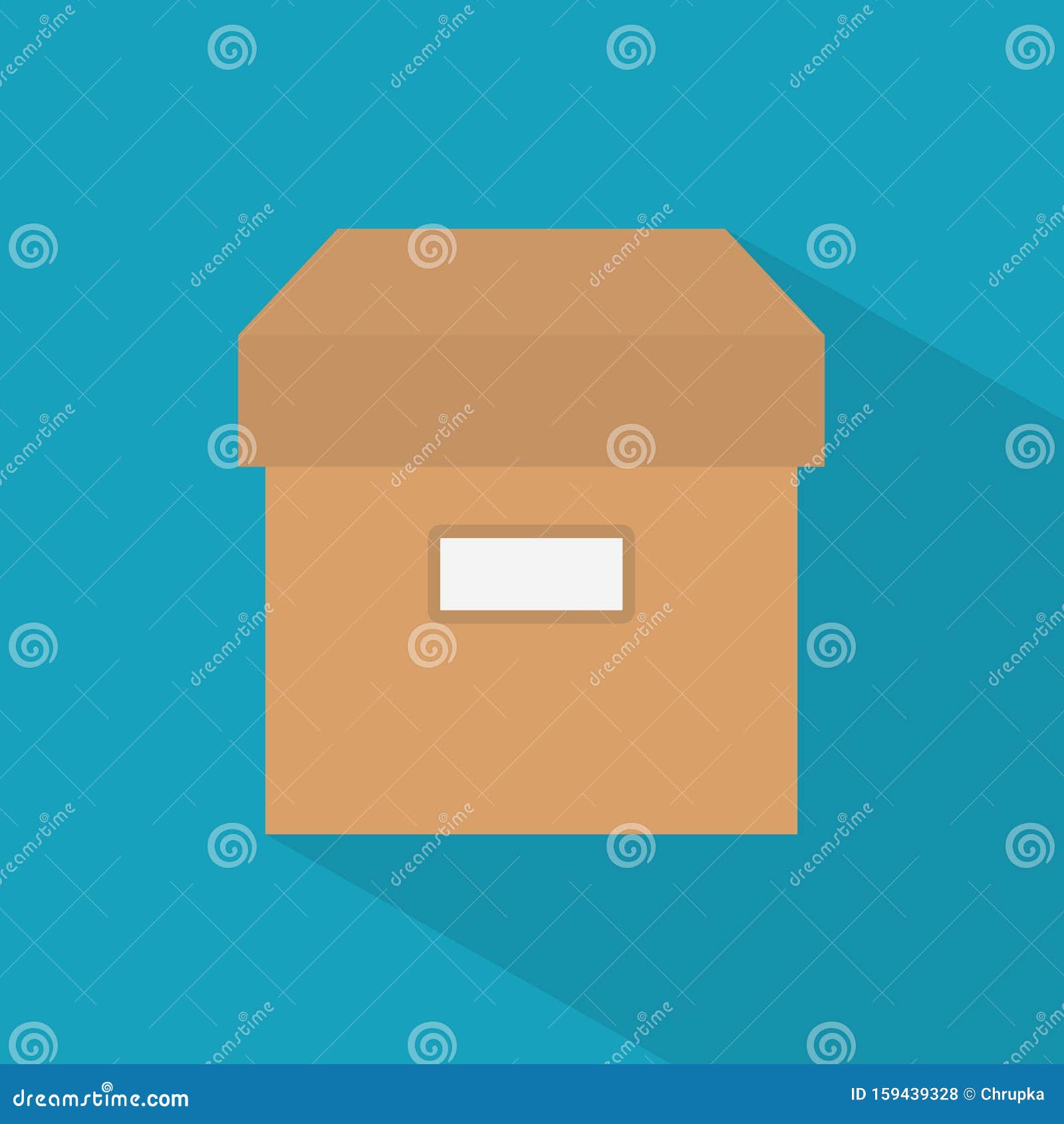 Symbol des Kartons vektor abbildung. Illustration von anlieferung ...