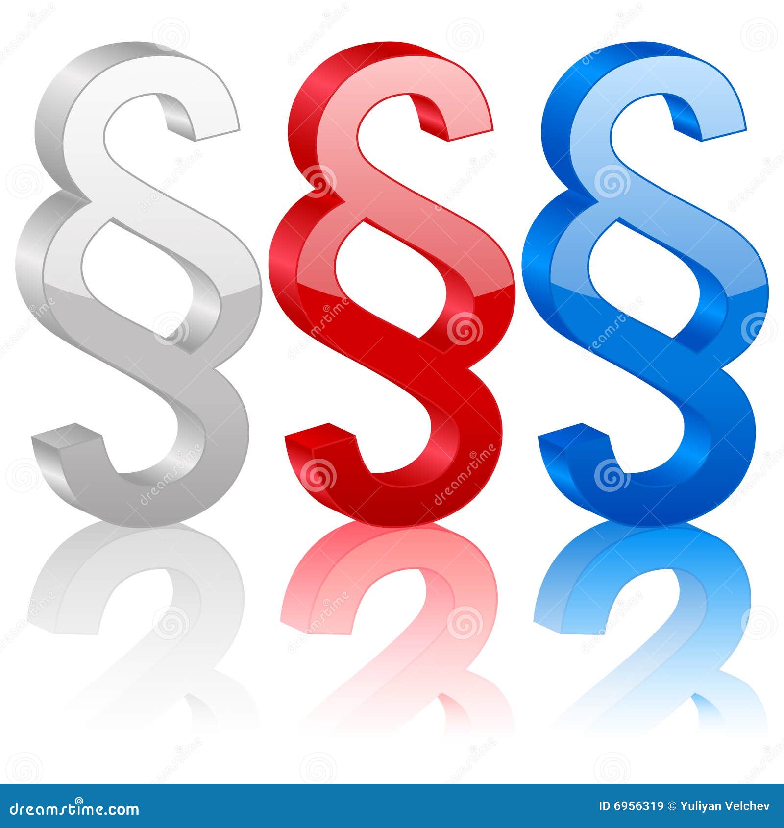 Symbol des Paragraphen 3D vektor abbildung. Illustration von zeichen ...