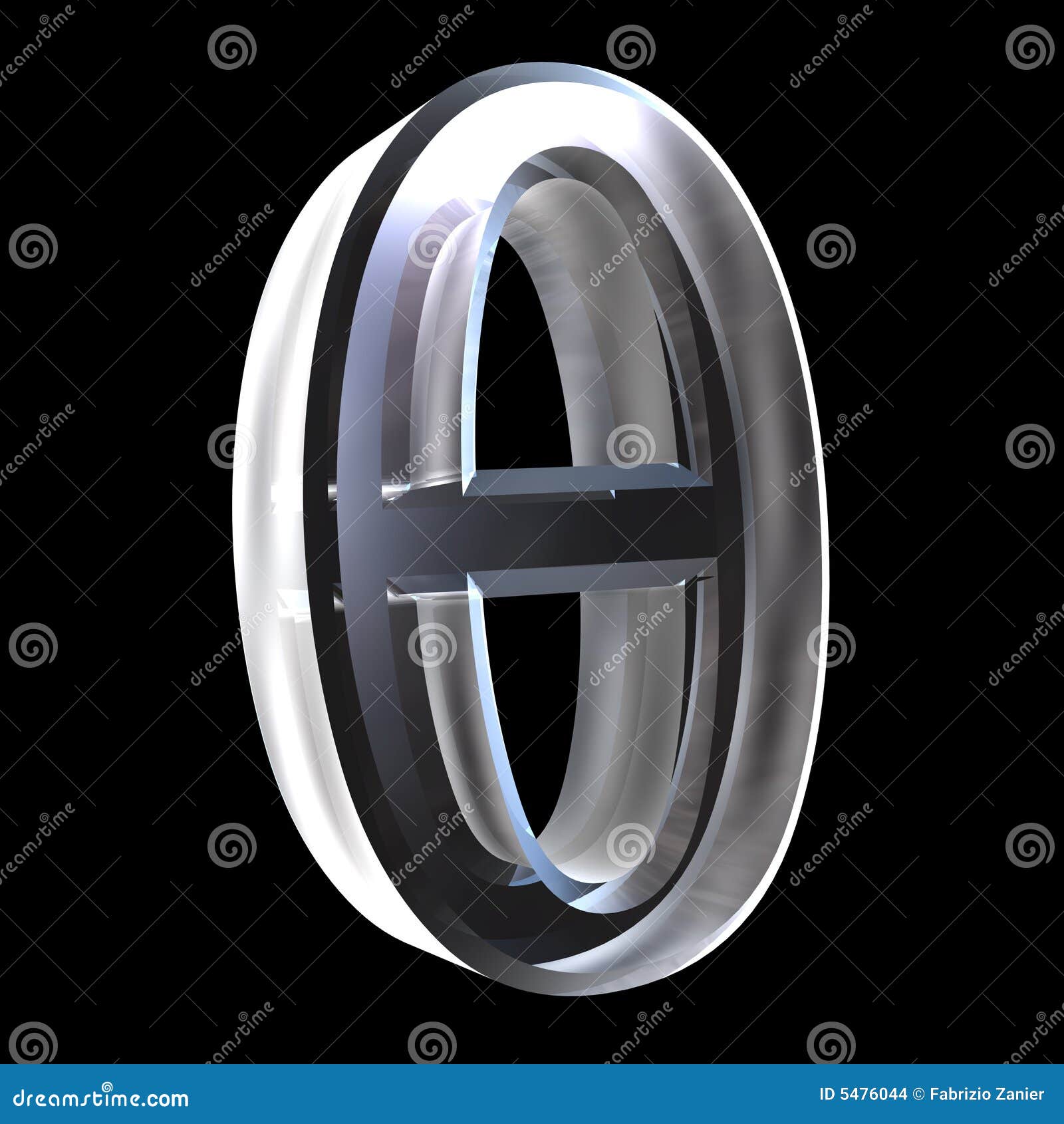 Symbol Des Theta 3D Im Glas Stock Abbildung - Illustration von theta ...