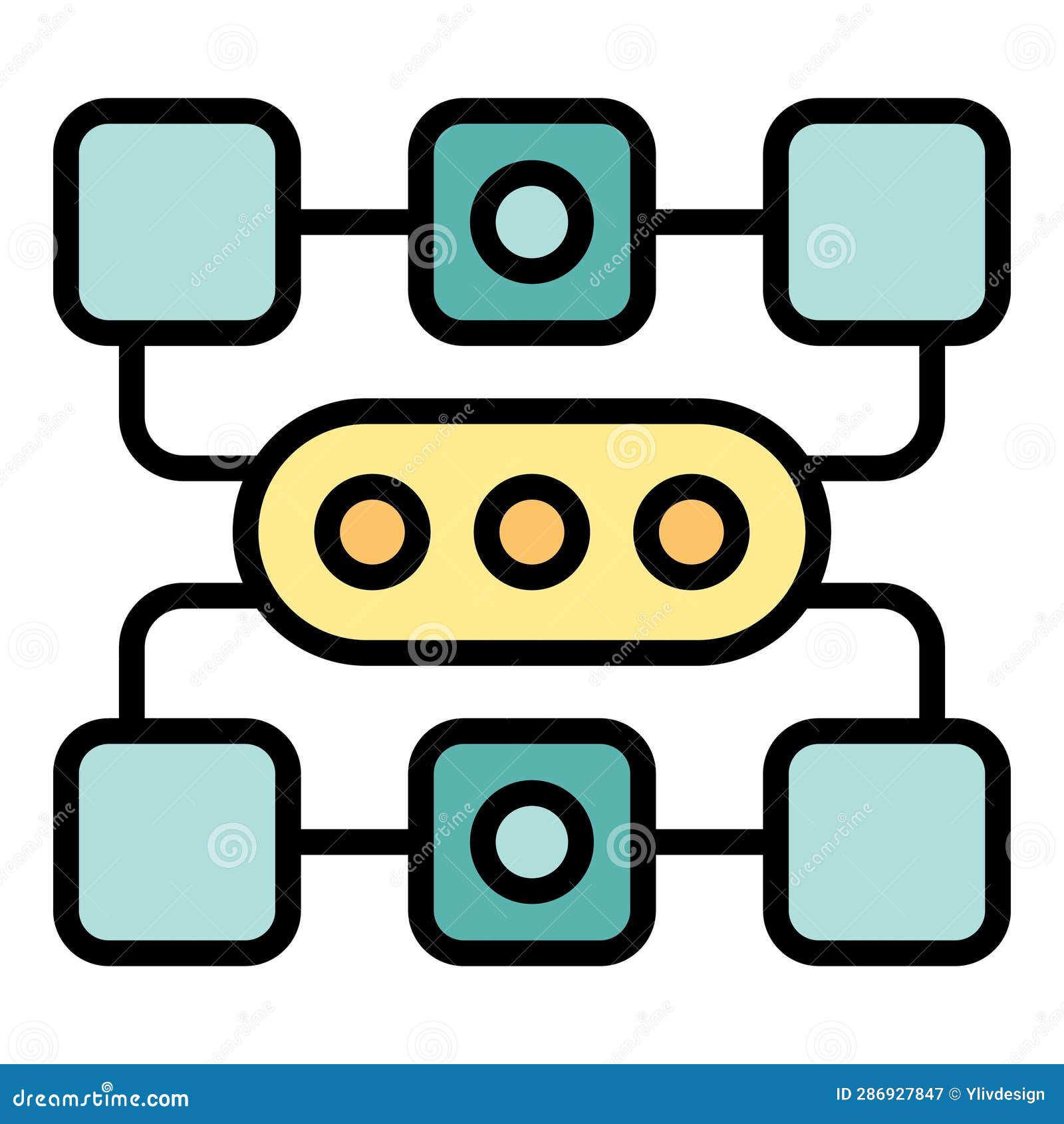 Symbol des Workflowsymbols vektor abbildung. Illustration von ...