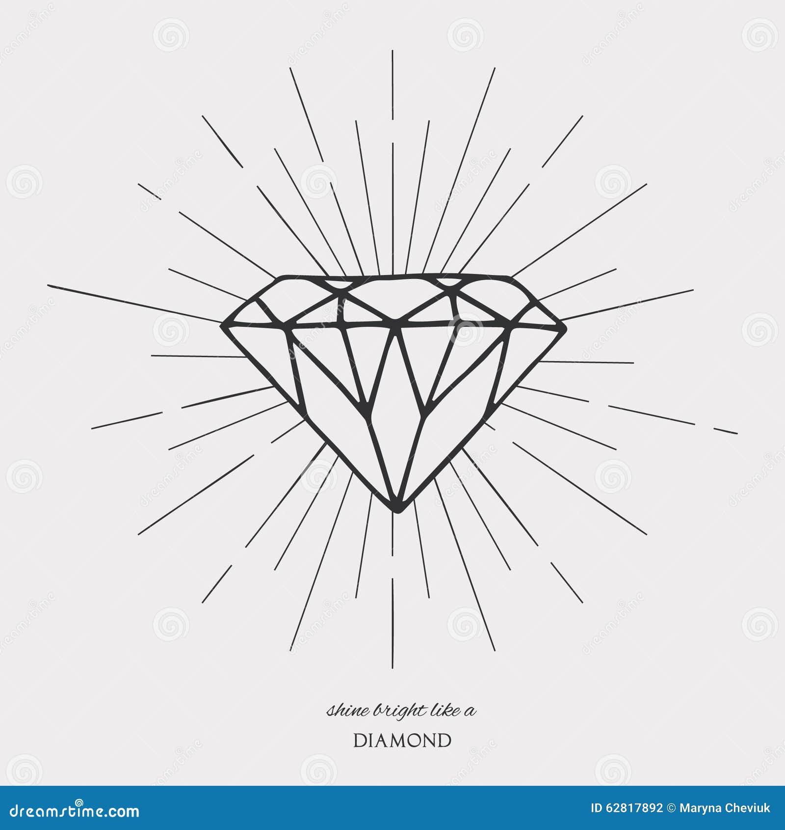The Diamond Shape Design Shows The Work Process And Presents ...