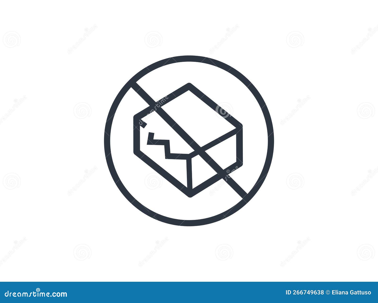 Symbol of Do Not Use If the Package is Damaged. Stock Vector ...
