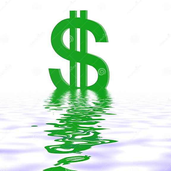 Symbol dolara ilustracji. Ilustracja złożonej z etykietka - 4678022