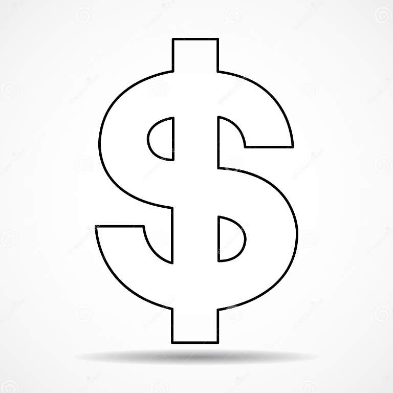 Symbol Dollar. Usd Currency Symbol Stock Vector - Illustration of icon ...