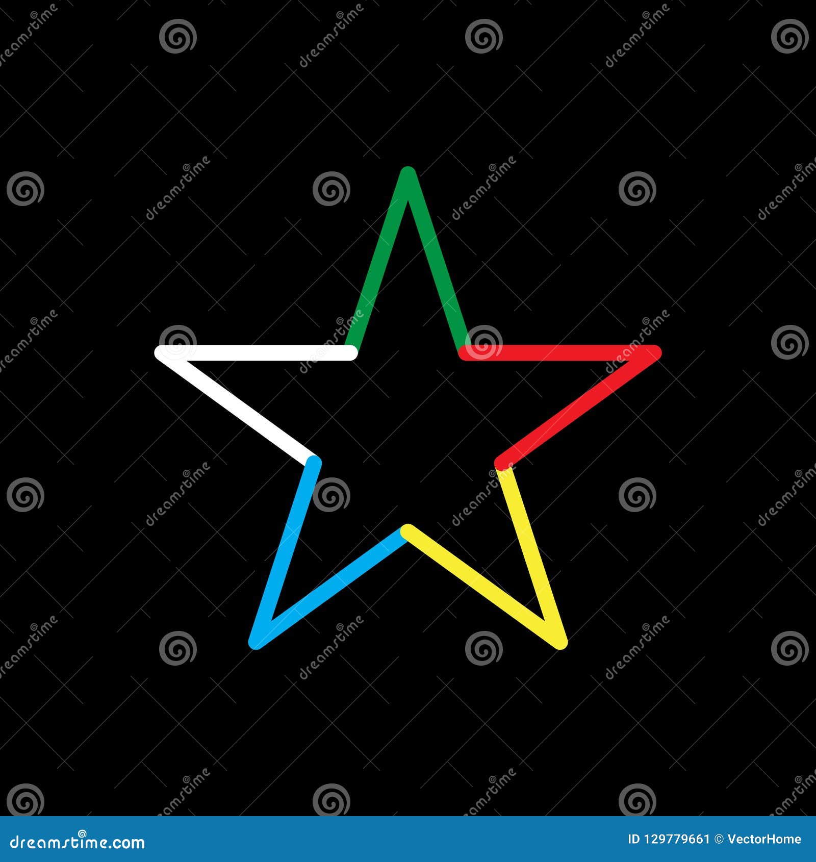 Symbol of Druze, Vector Illustration Stock Vector - Illustration of ...