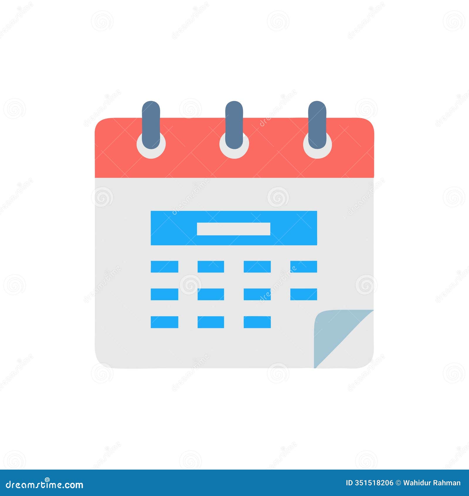 Dynamic Calendar Card Symbol Stock Illustration - Illustration of ...
