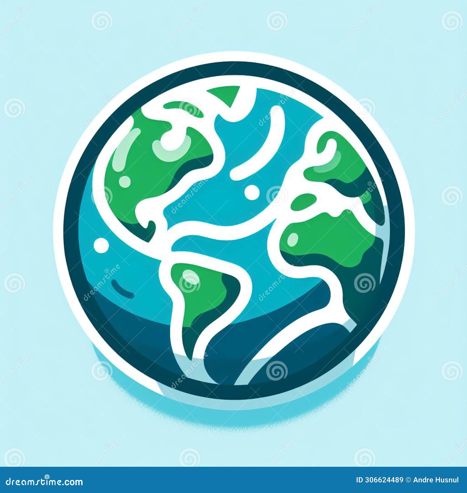 Earth Vector Logo Illustration Stock Illustration - Illustration of ...