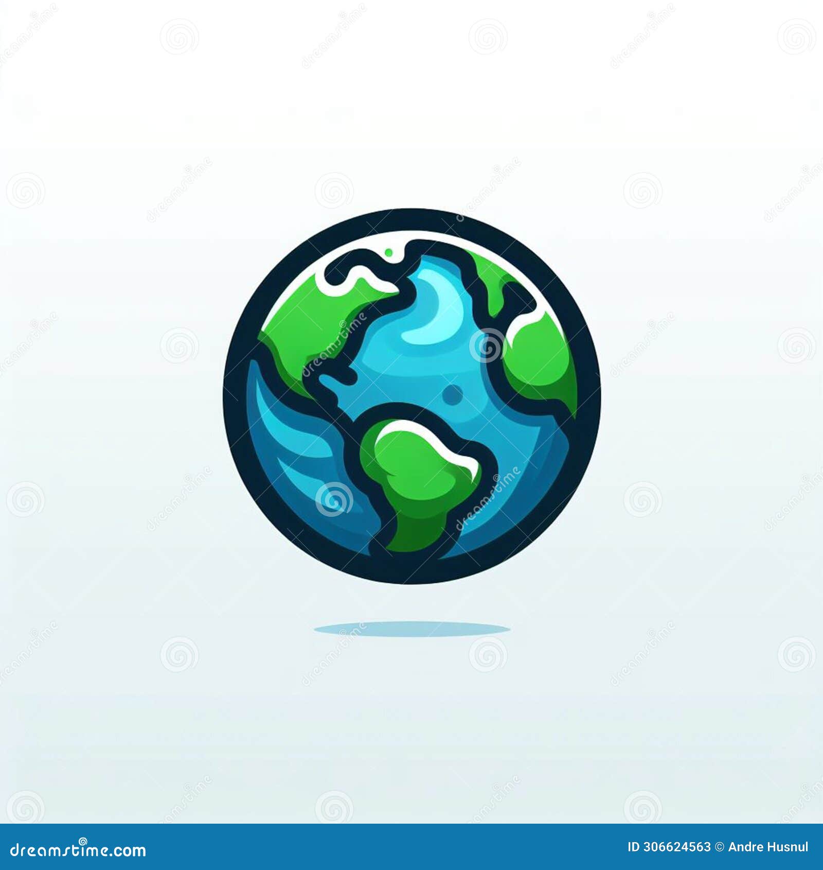 Earth Vector Logo Illustration Stock Illustration - Illustration of ...
