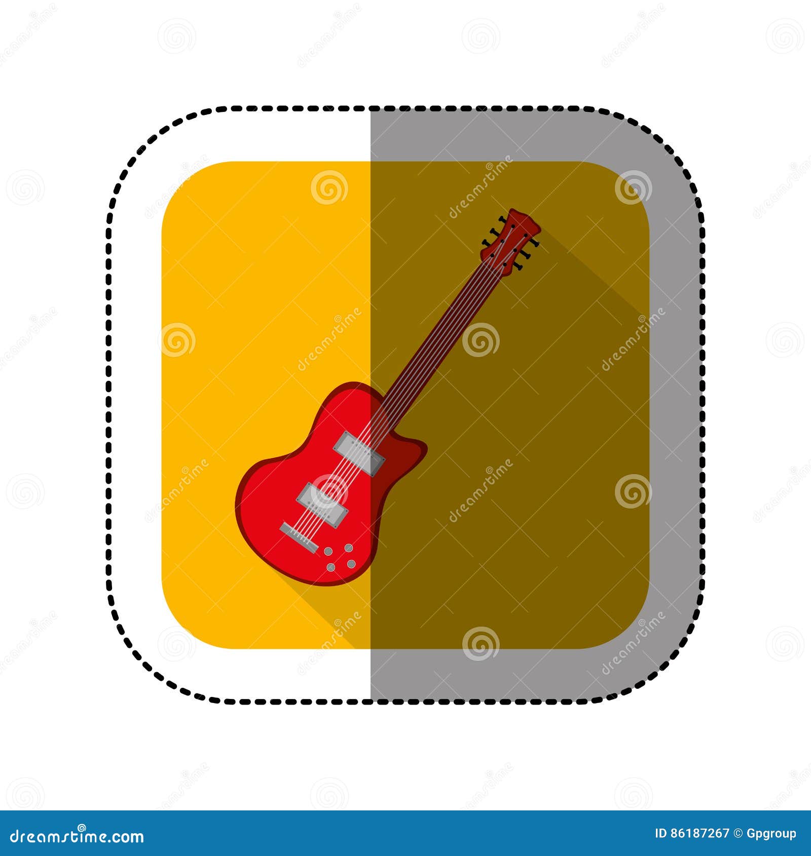 Symbol Electric Guitar Icon Stock Illustration - Illustration of ...