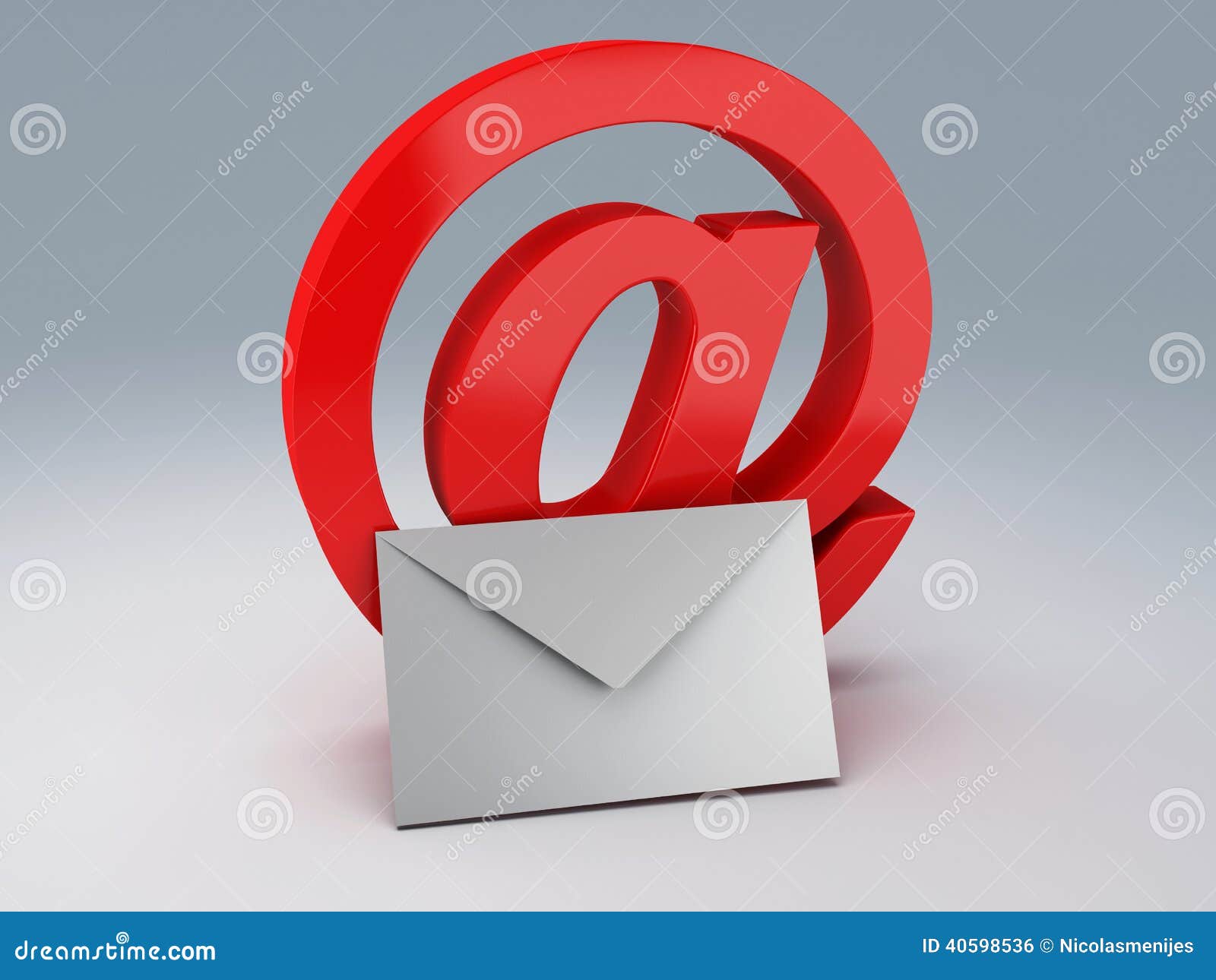 At symbol and Email icon. stock illustration. Illustration of open ...