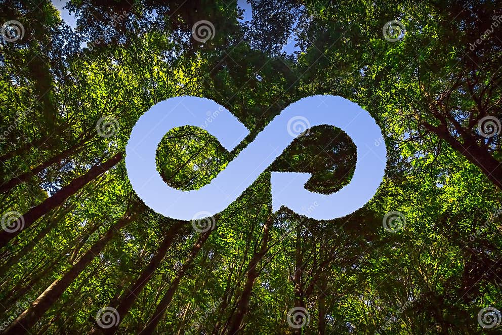 Symbol for Eternity stock photo. Image of green, flow - 206770174