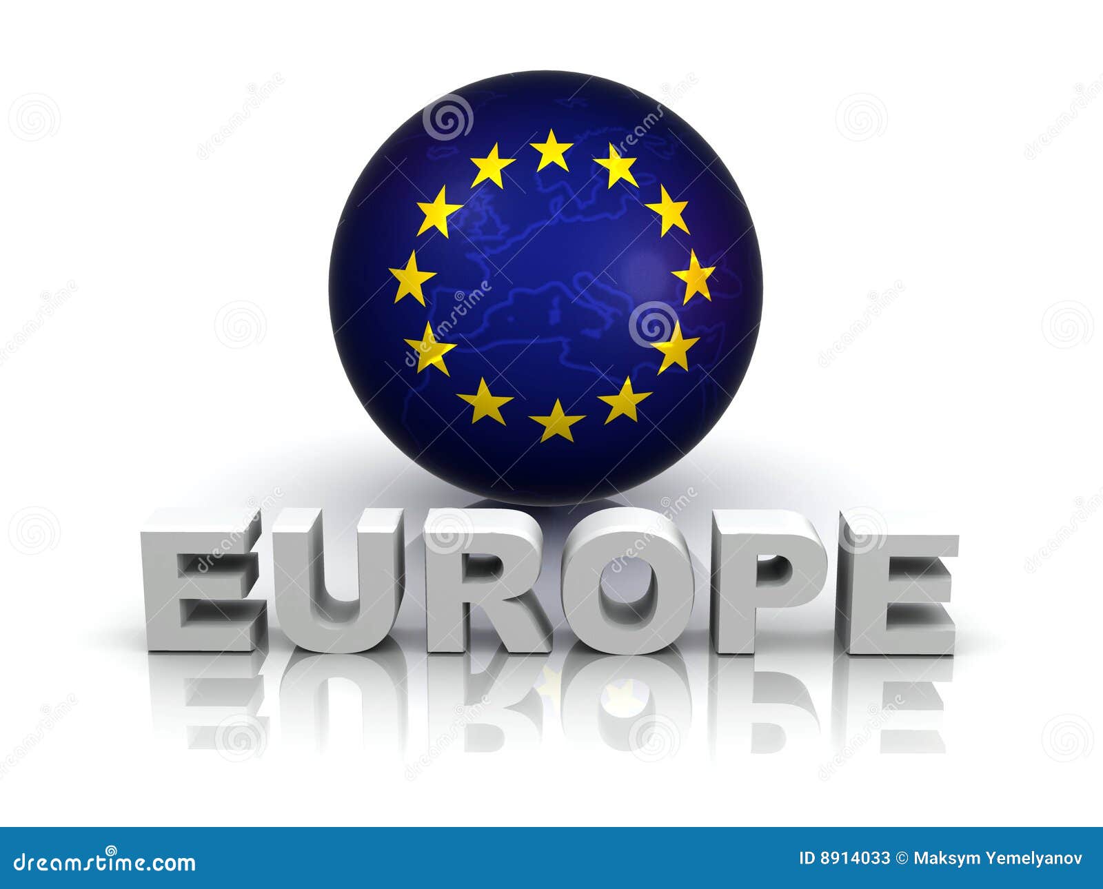 Symbol of Europe stock illustration. Illustration of europe - 8914033