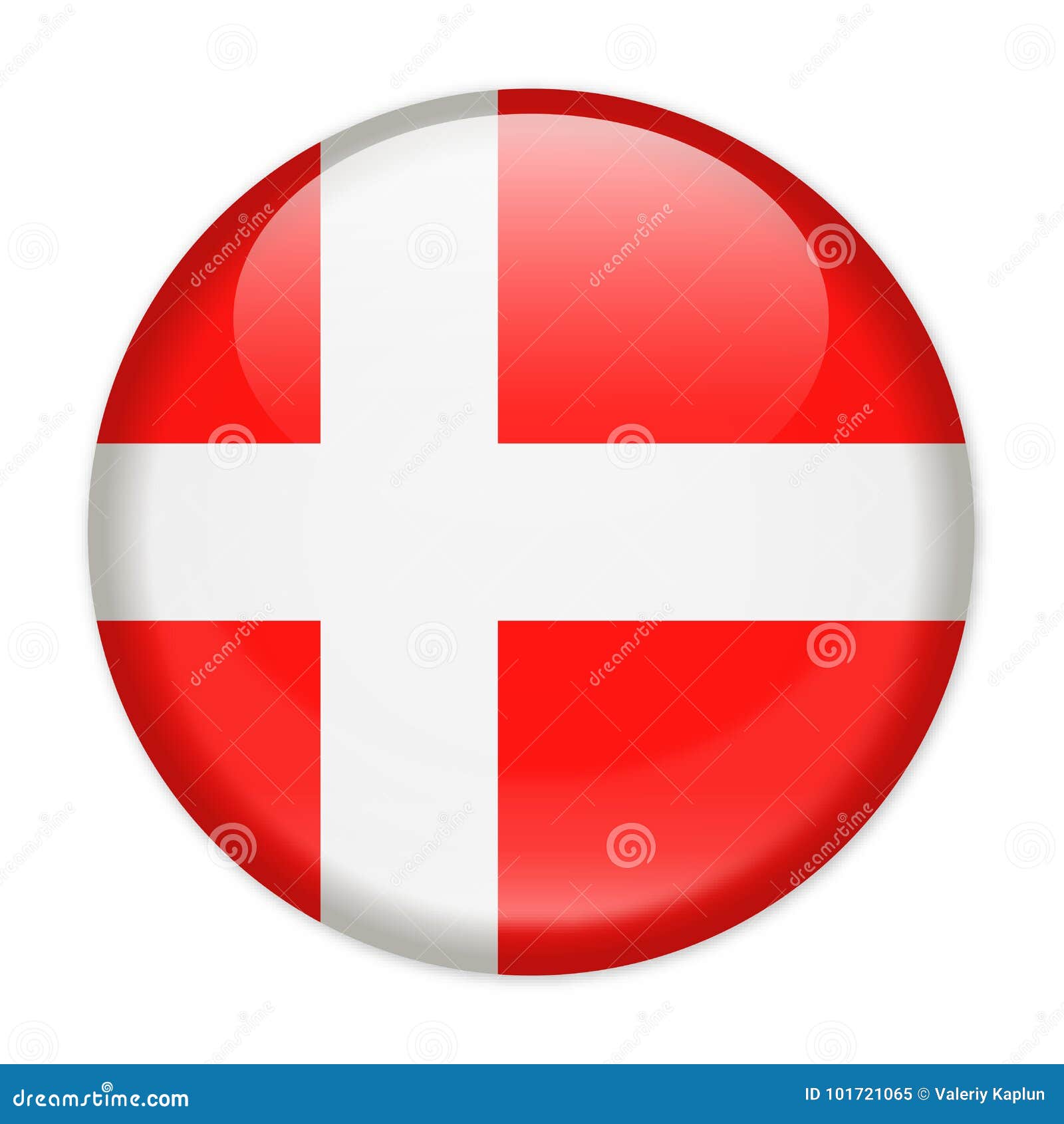 Symbol För Runda För Danmark Flaggavektor Stock Illustrationer ...