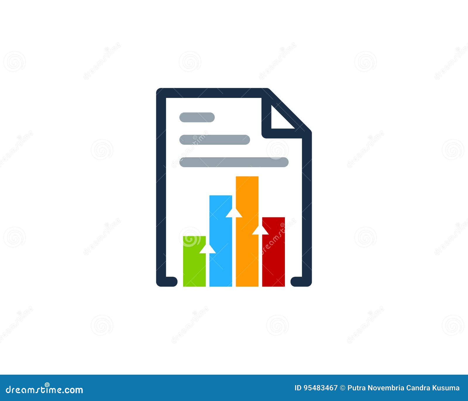 Symbol För Statistik-rapportdokument Logo Design Element Vektor ...