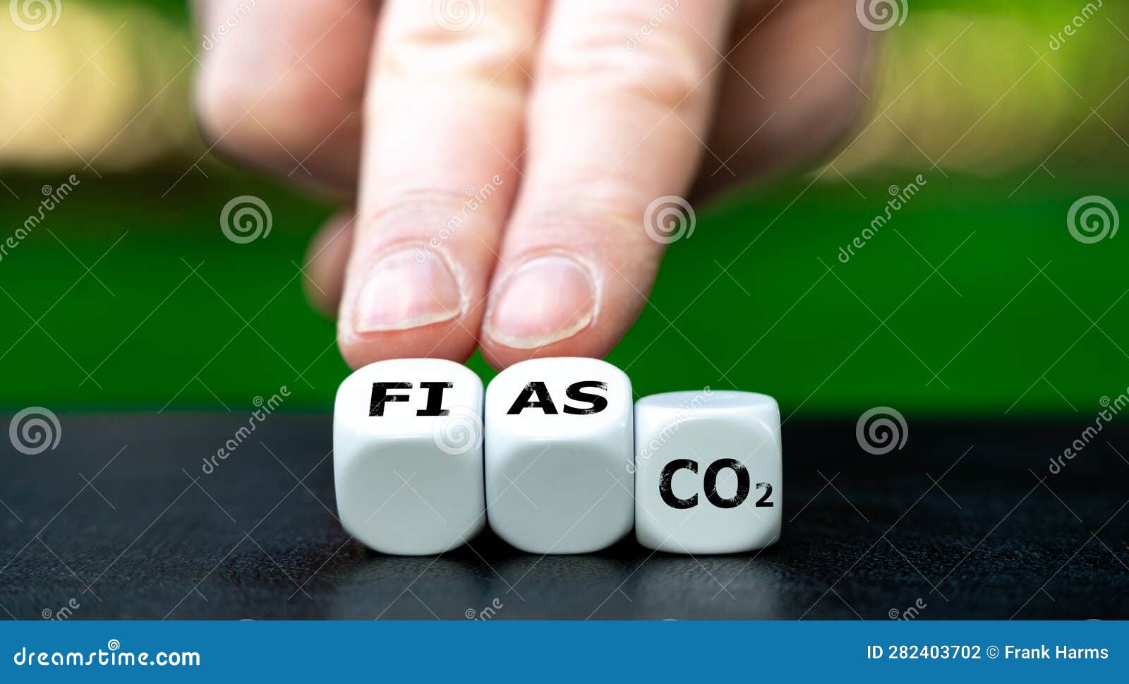 Symbol for Failed CO2 Reduction. Cubes Form the Expression Fiasco and ...
