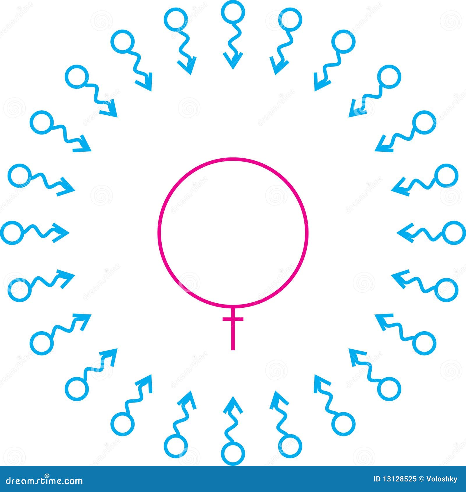 Symbol fertilization stock vector. Illustration of male - 13128525