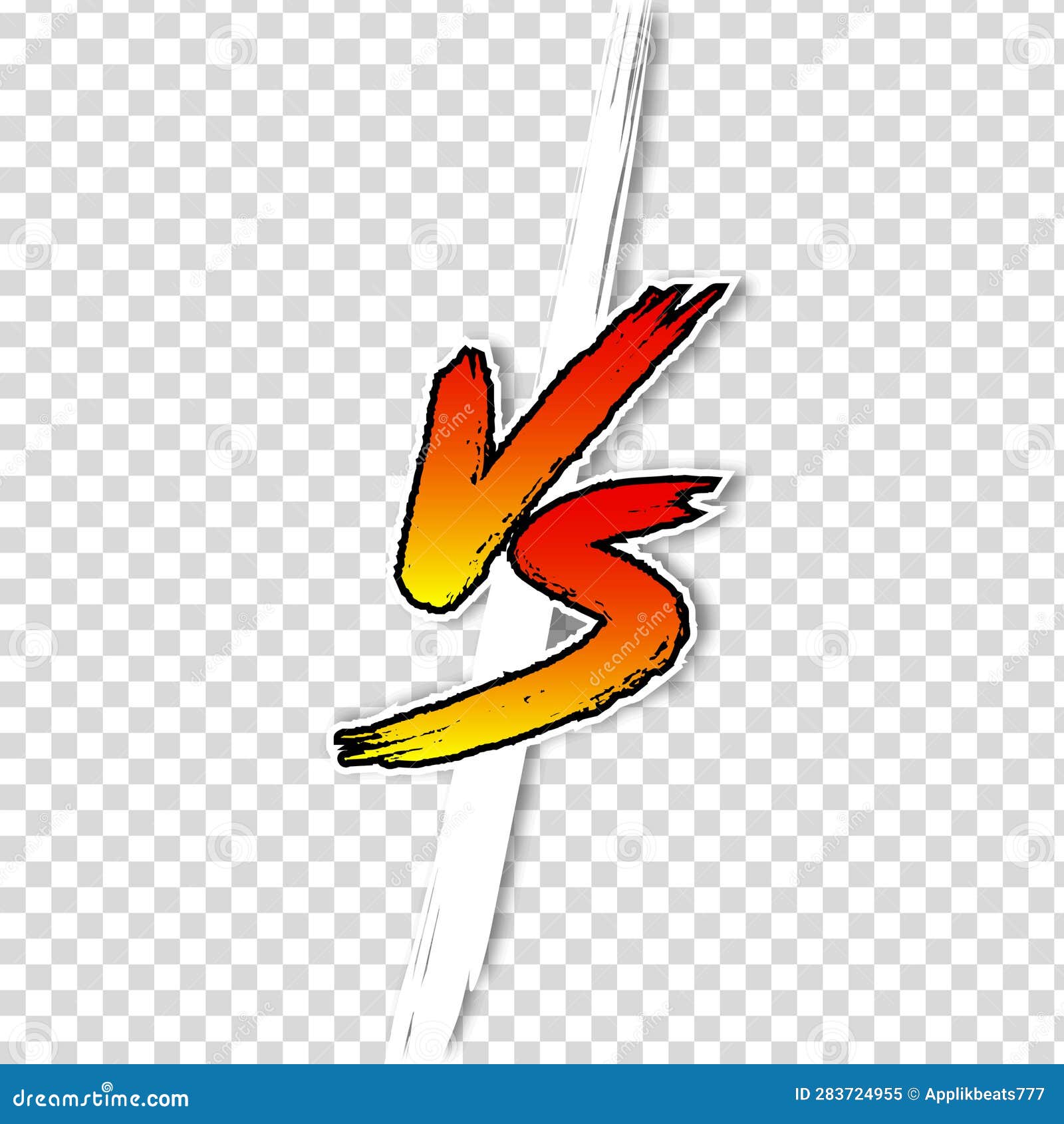 Symbol Fight or Versus Competition VS Vector Illustration Stock Vector ...