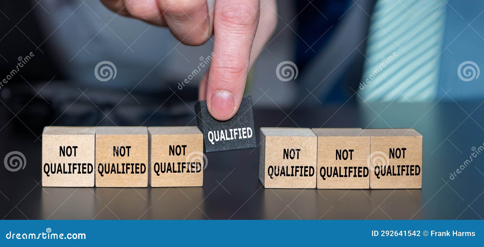 Symbol for Finding a Qualified Candidate. Stock Photo - Image of ...