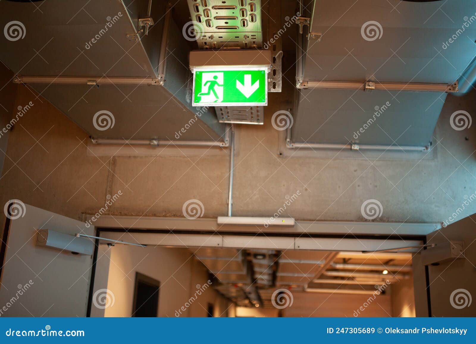 Symbol of Fire Escape Sign,fire Exit Stock Image - Image of door, exit ...