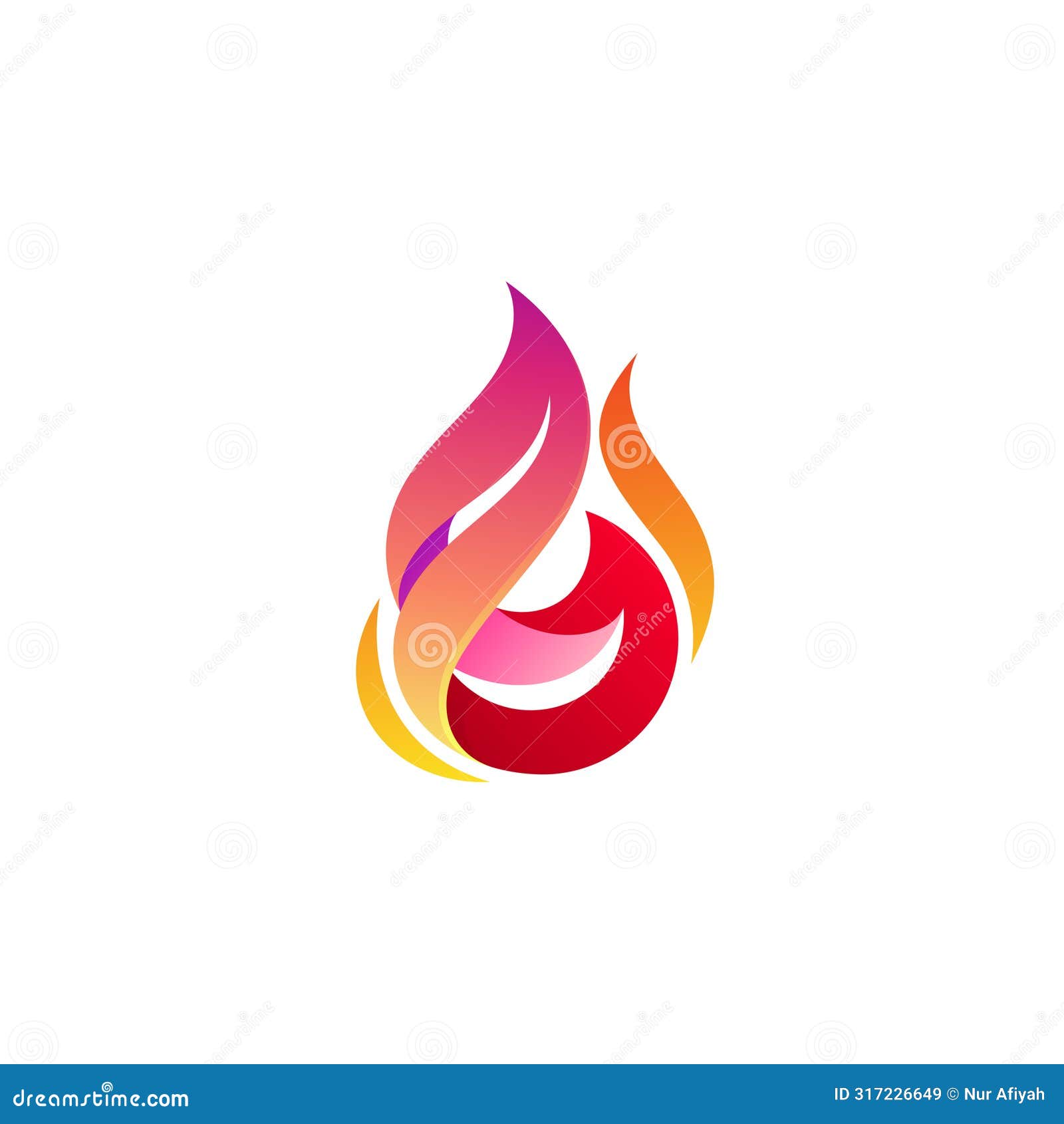 Symbol Fire Logo, Flame Icon Template, Red Color Stock Vector ...