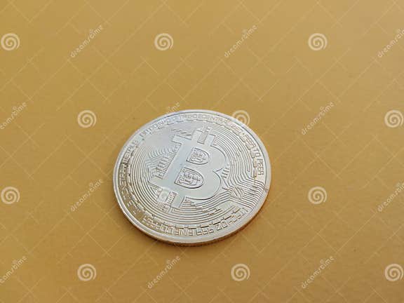Symbol of the First Cryptocurrency Bitcoin Stock Photo - Image of ...