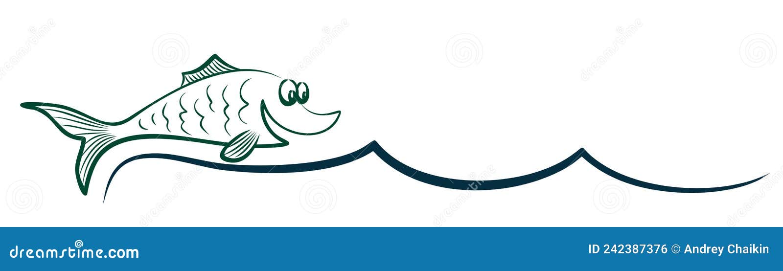 The Symbol of Fish in the Sea. Stock Vector - Illustration of logo ...