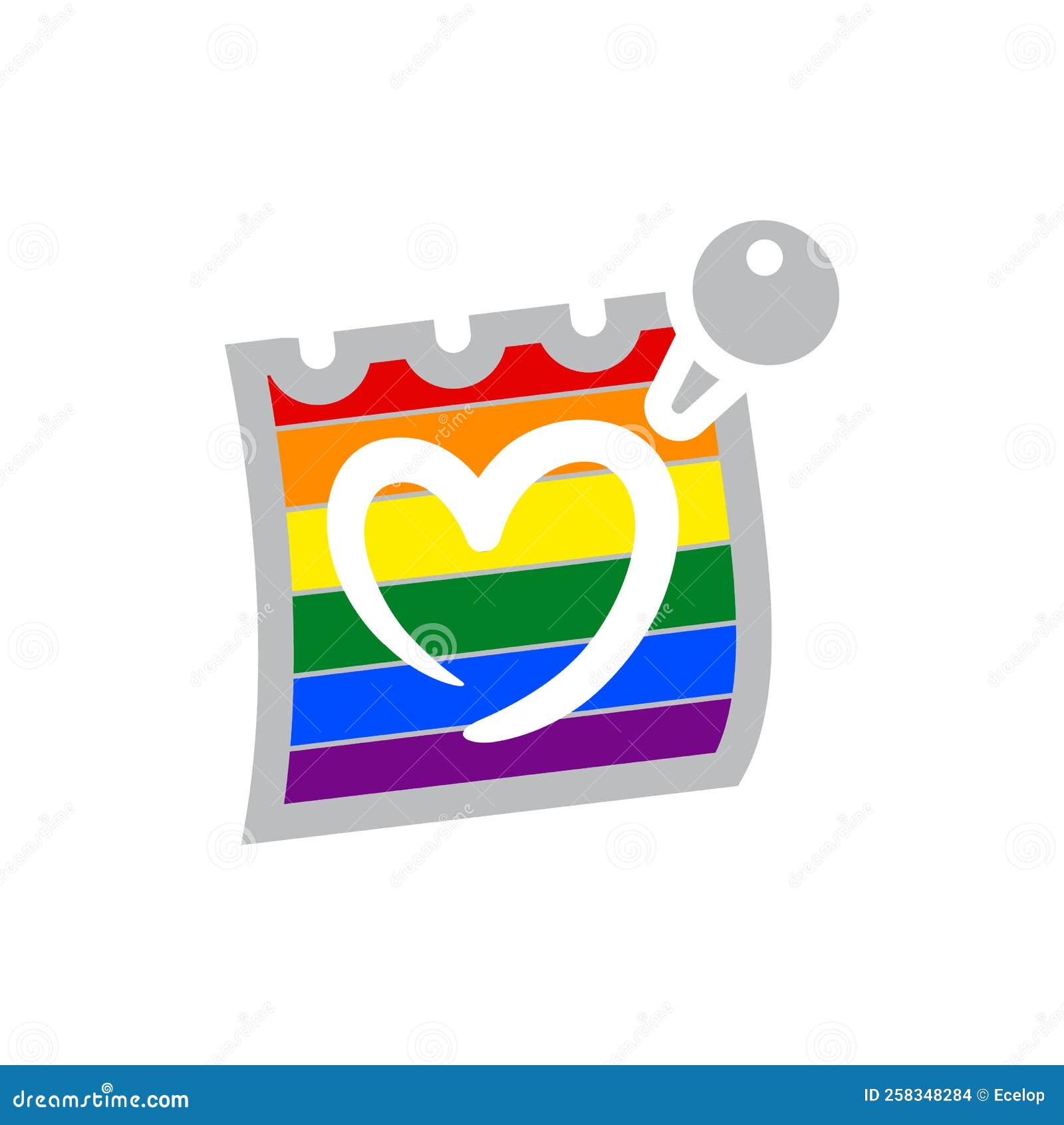 Symbol with Flag Lgbt Pride Stock Vector - Illustration of lgbt, paper ...