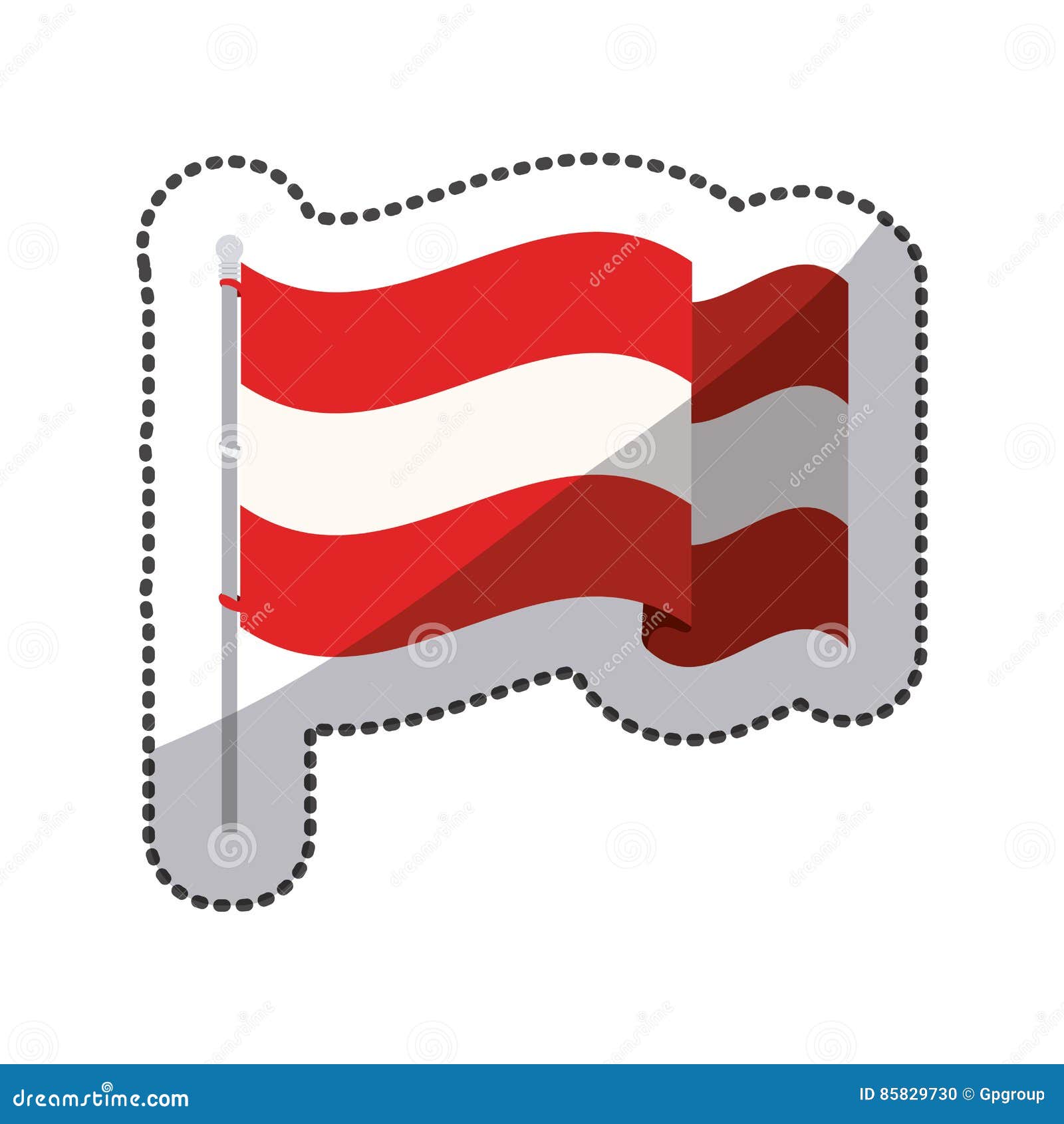 Symbol flag sign icon stock illustration. Illustration of digitally ...