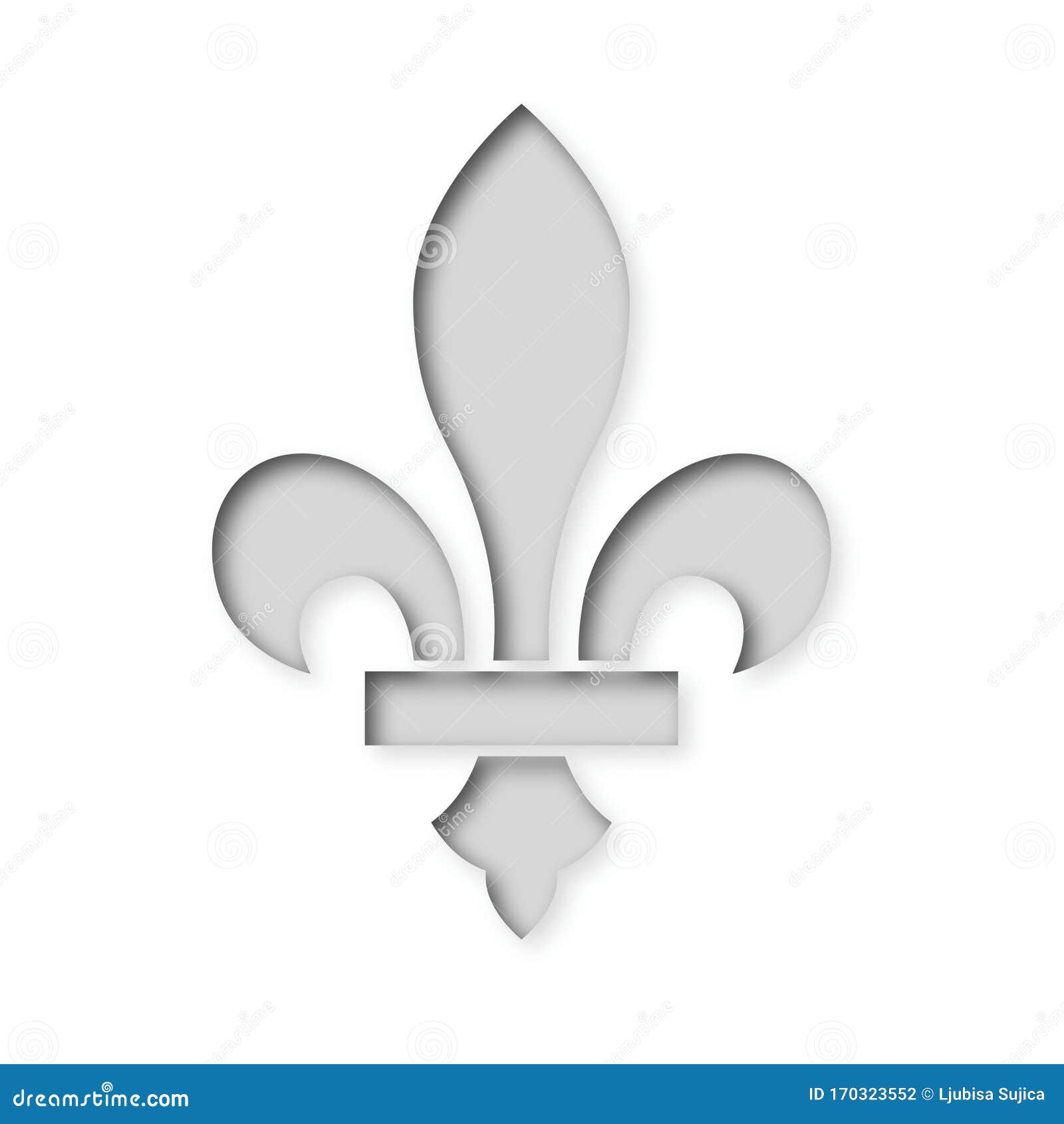 Symbol Fleur De Lis Lilienzeichen, Vektor Abbildung - Illustration von ...