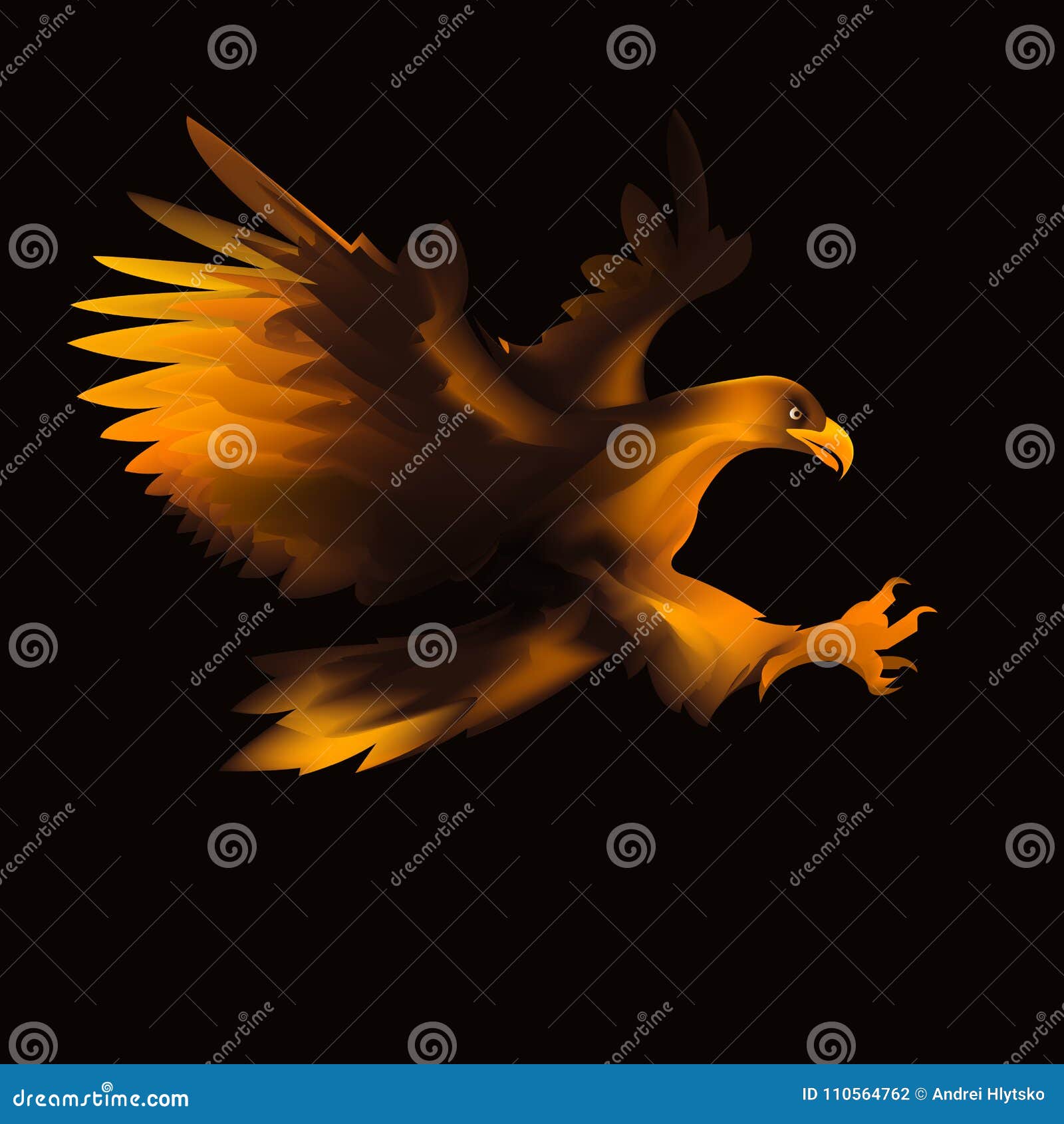 The symbol of flying birds stock illustration. Illustration of ...