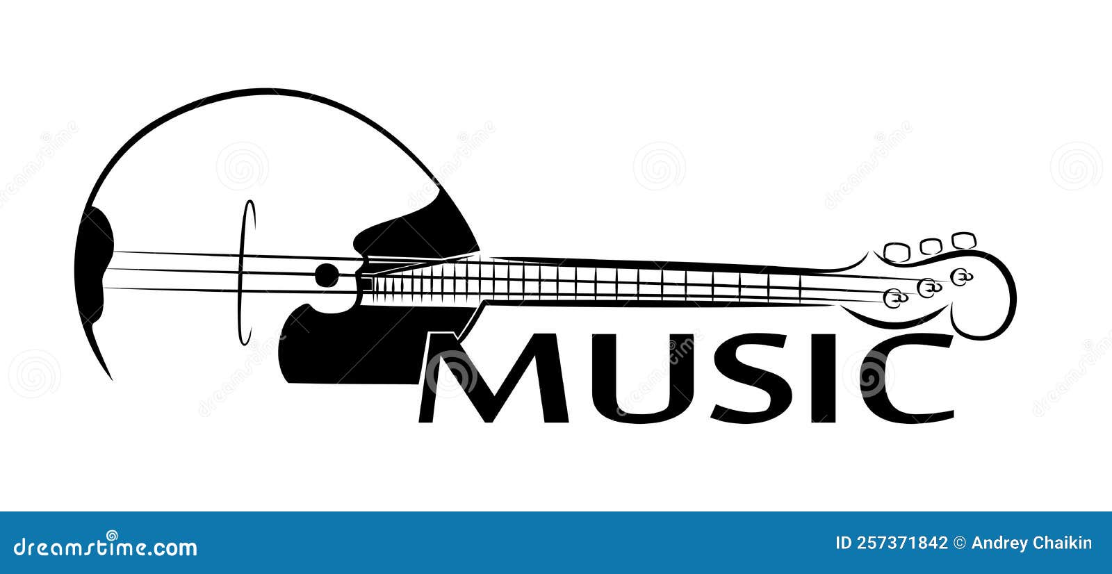The Symbol Of Folk String Instrument. Vector Illustration ...