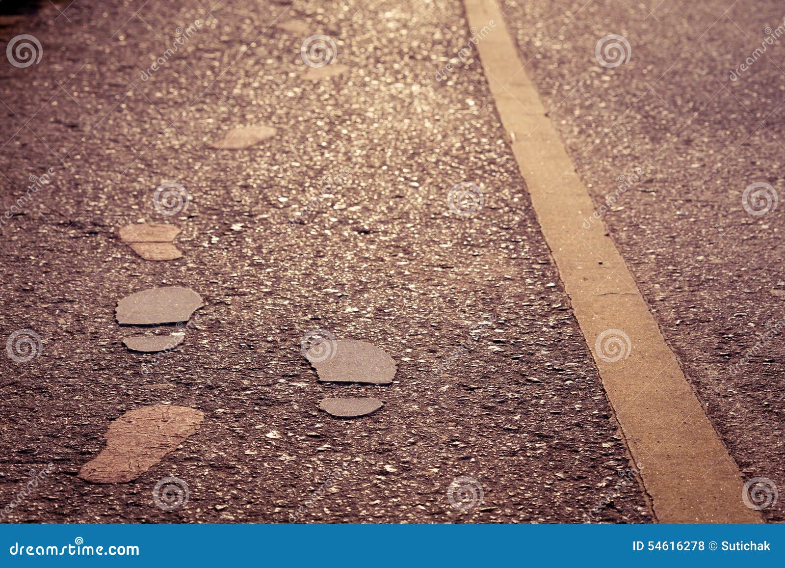 Symbol of foot walk lane stock photo. Image of rough - 54616278