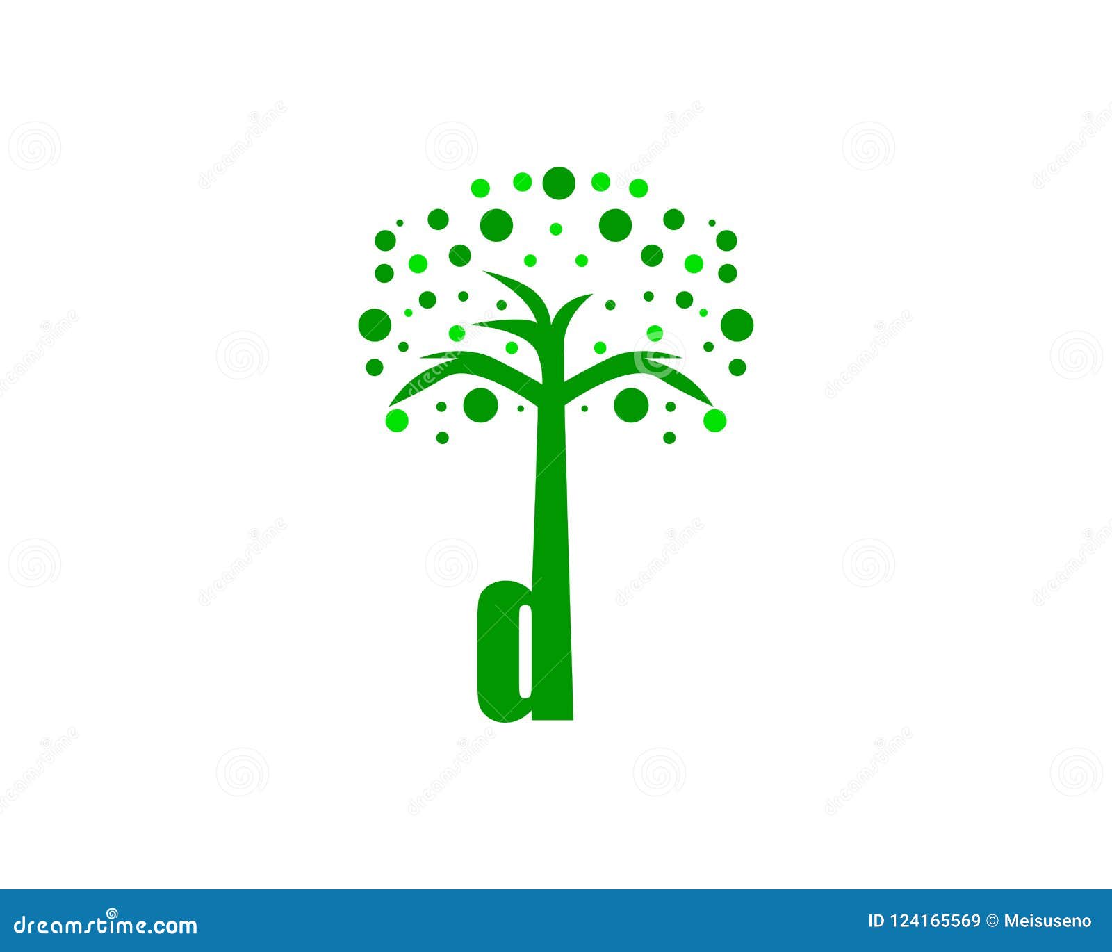 Letter N Tree Leaf Logo With Green Trees That Grow Rapidly For All Your ...