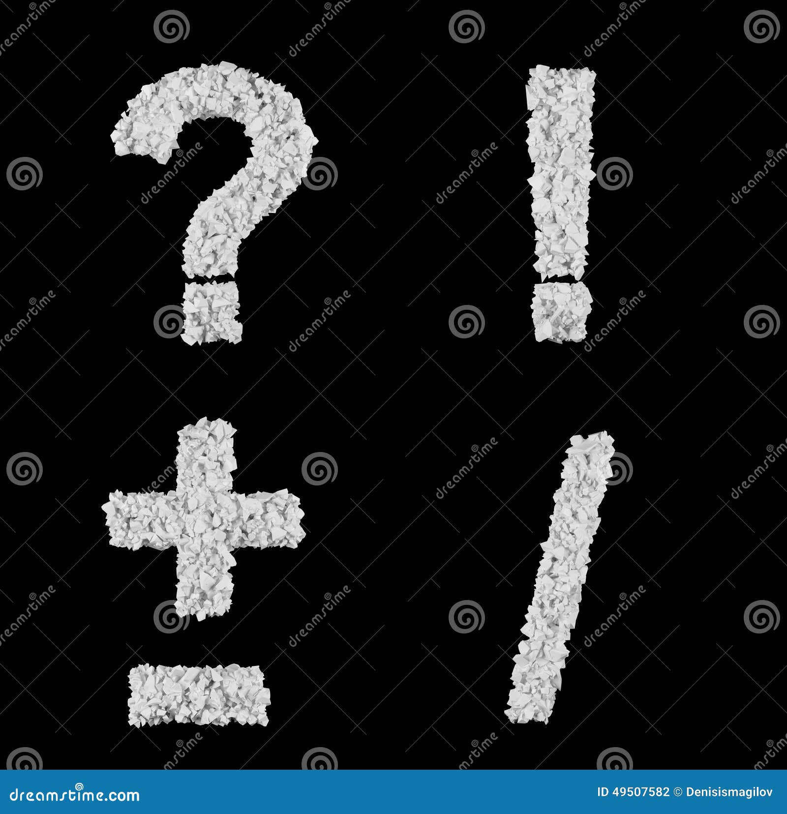 Symbol of fragments stock illustration. Illustration of break - 49507582