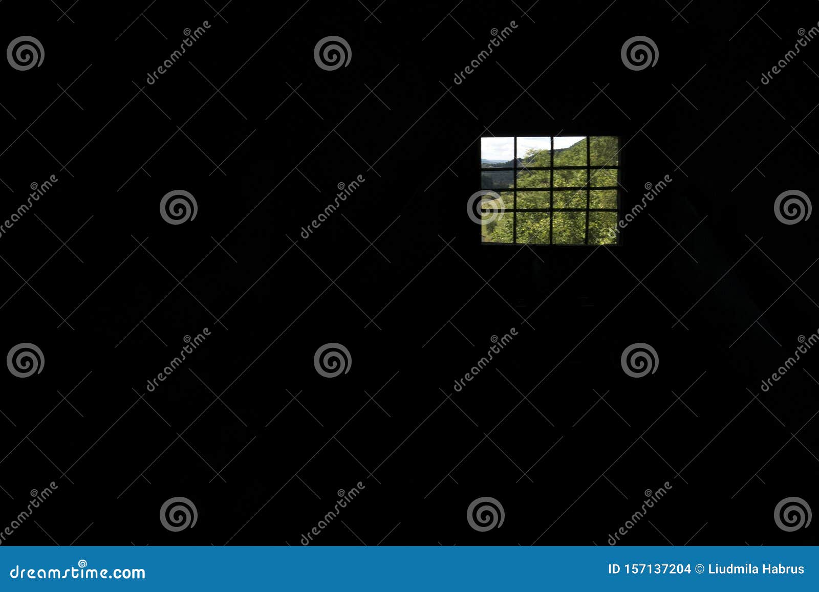 Symbol of Freedom a Window in a Dark Room Stock Photo - Image of black ...