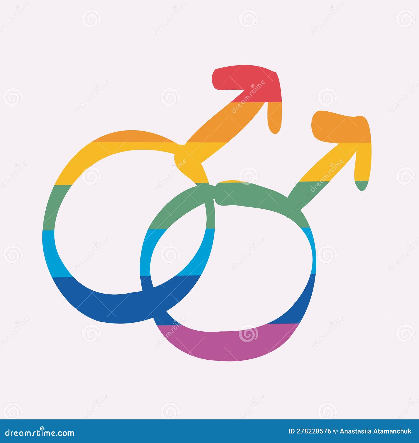 The Symbol is Gay. Gay Pride Vector Illustration Stock Vector ...