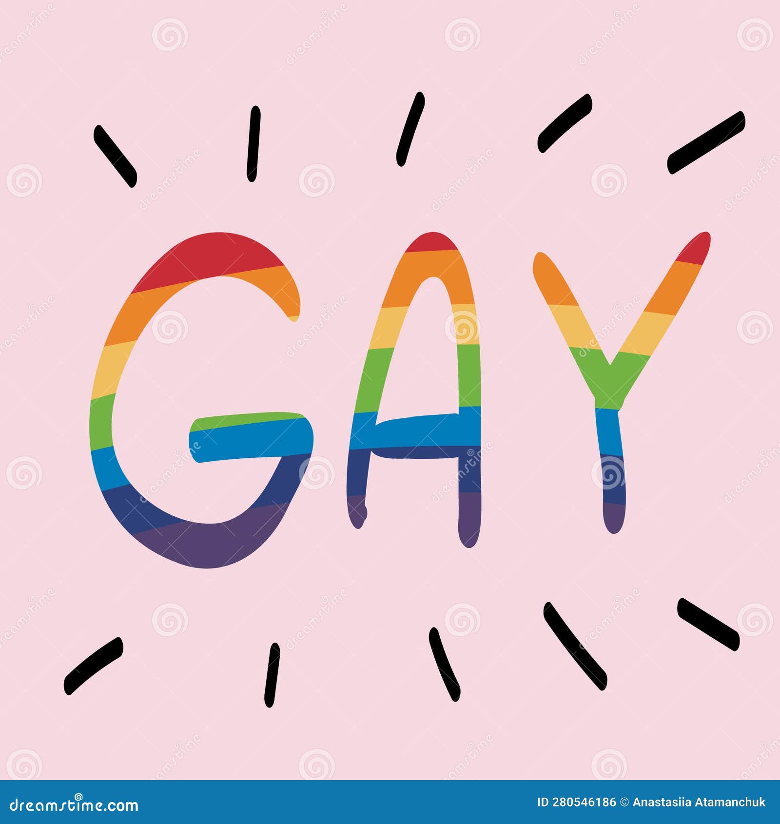 The Symbol is Gay. Gay Pride Vector Illustration Stock Vector ...