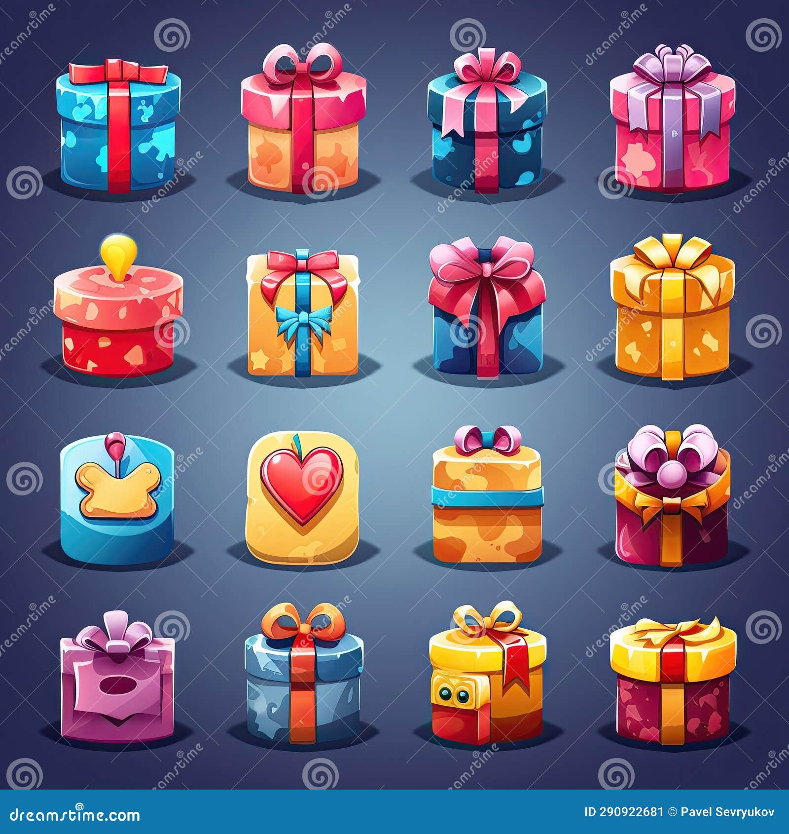 Symbol Gift Box Game Ai Generated Stock Image - Image of gold, gift ...