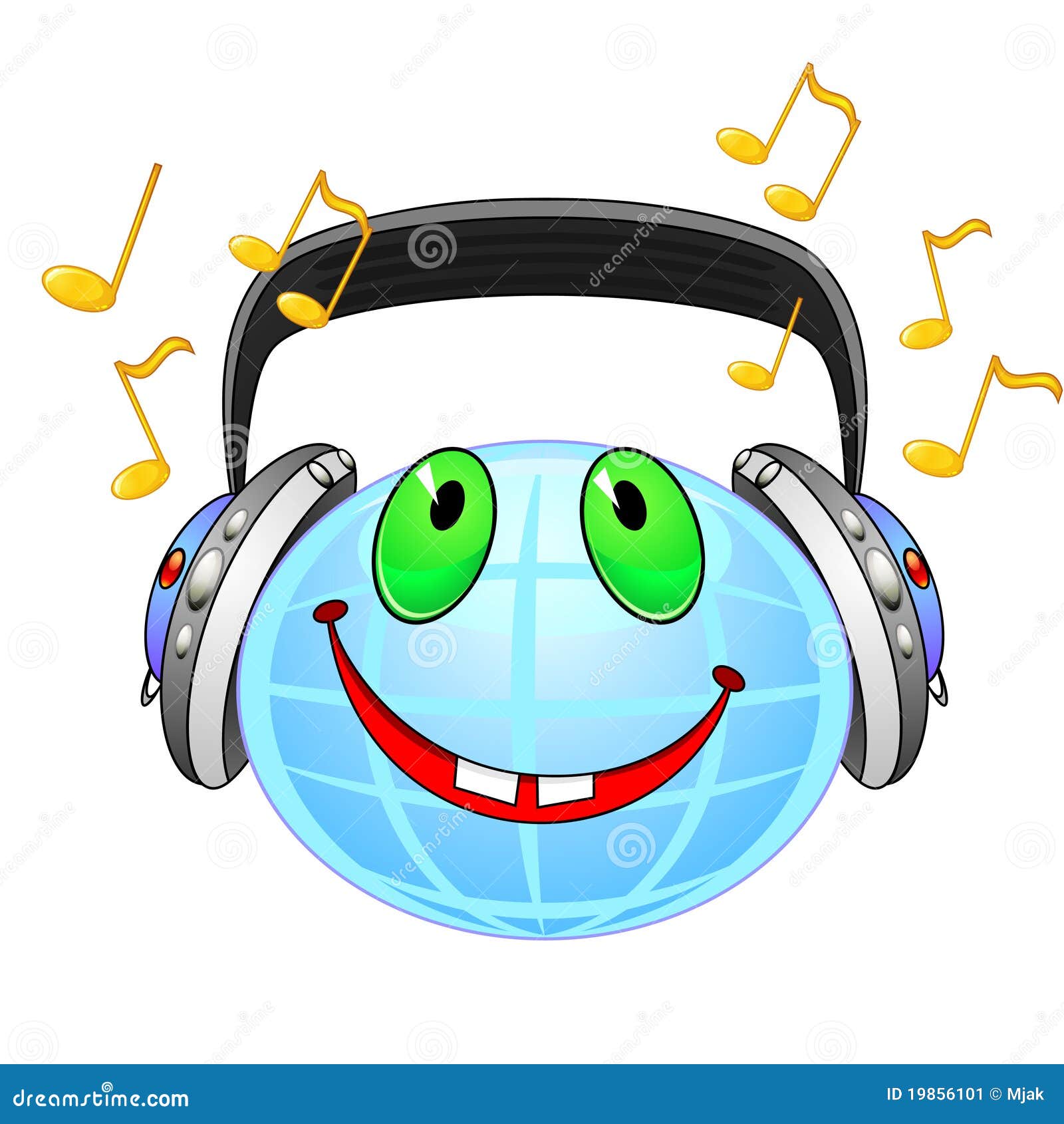 Symbol of global music stock vector. Illustration of music - 19856101