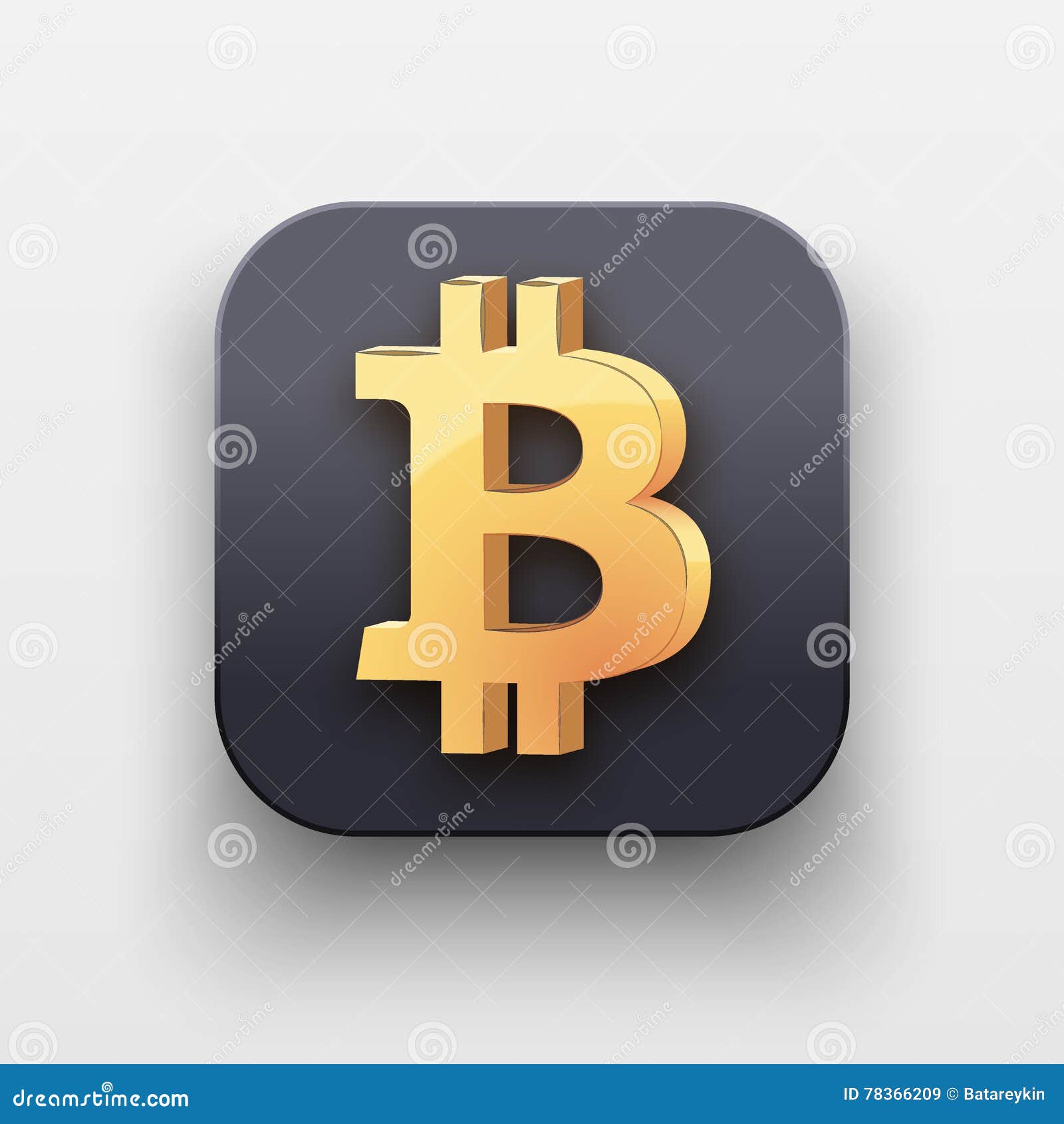 Symbol of Gold Bitcoin stock vector. Illustration of elegance - 78366209