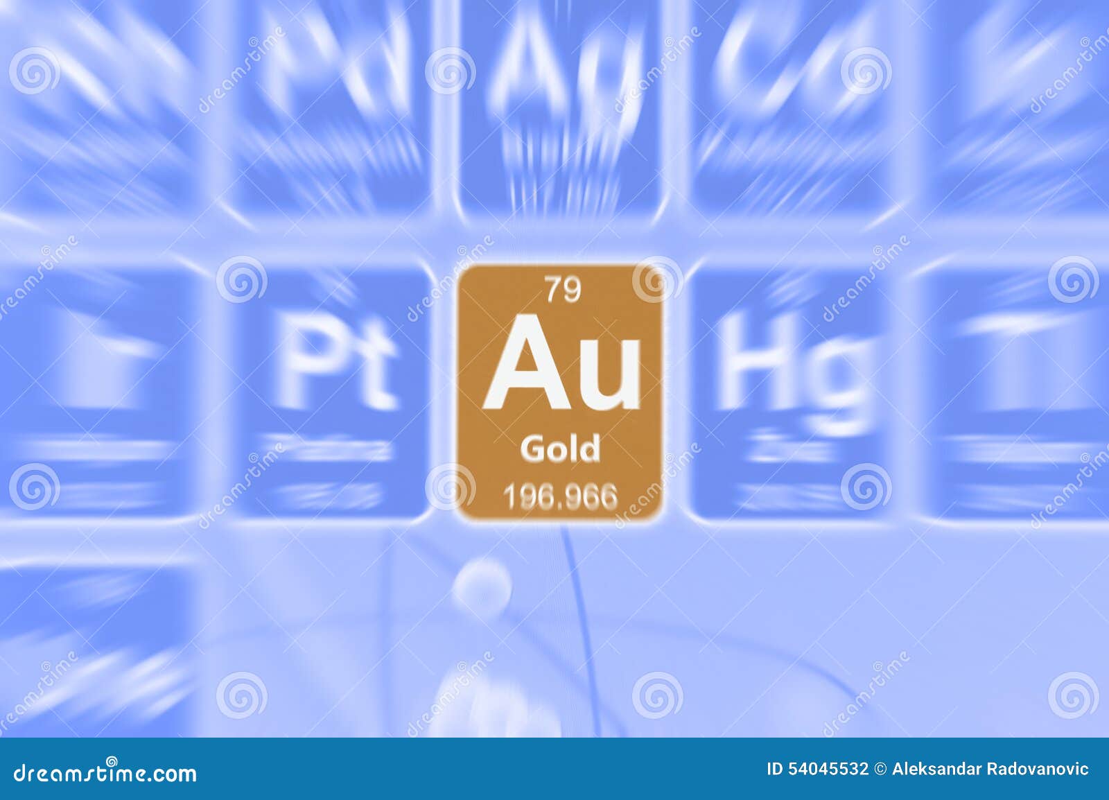 Gold On The Periodic Table Of The Elements Royalty-Free Stock ...